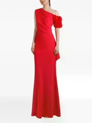 GEMY MAALOUF One-shoulder Gown With Ruffle Detail