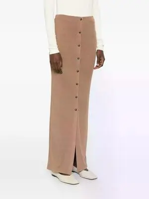 Nanushka Button-down Maxi Skirt