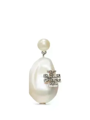 Tory Burch Moondance Pearl And Flower Drop Earrings