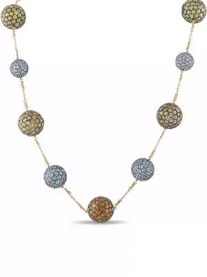 LB EXCLUSIVE Multi-stone Orb-embellished Necklace - Gold