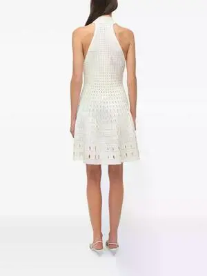 Simkhai Jenna Halter Eyelet Dress - White