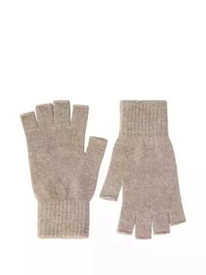 Pringle Of Scotland Fingerless Gloves - Neutrals