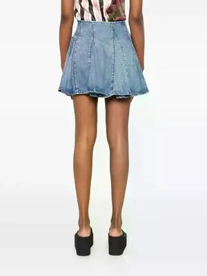 DIESEL Logo-patch Pleated Mini Skirt