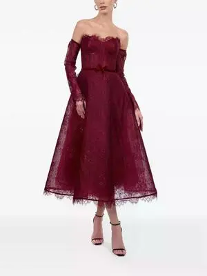 ARAFTU Lace Bow A-line Dress
