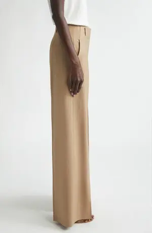 Lafayette 148 New York Thames Tropical Wool Blend Wide Leg Pants