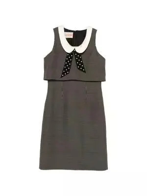Valentino Garavani Patterned Collared Dress