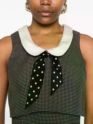 Valentino Garavani Patterned Collared Dress