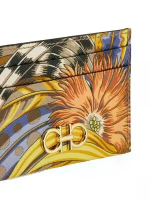 FERRAGAMO Gancini Credit Card Holder - Yellow
