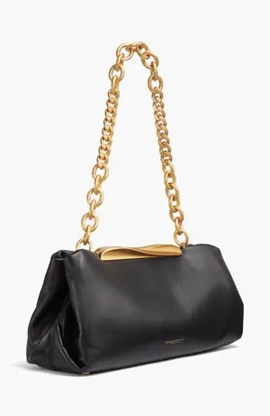 Donna Karan New York Poplin Clutch - Blk/gold
