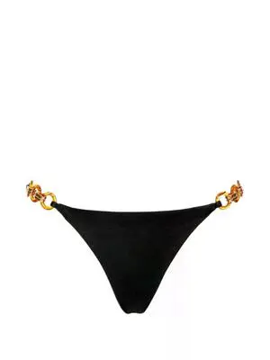 Agua Bendita Ring-strap Bikini Bottom - Black
