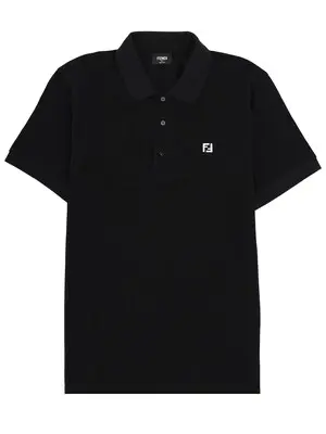 Fendi Polo With Logo - Black
