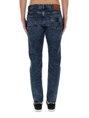 Dolce & Gabbana Slim Fit Jeans - Denim