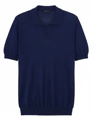 Tagliatore Cotton Polo - Blue