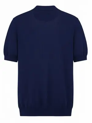 Tagliatore Cotton Polo - Blue