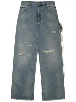 DARKPARK Destroyed Effect Jeans - Multicolour