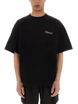 REPRESENT Owners Club Script" T-shirt - Black