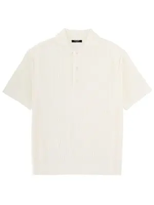 Balmain Merino Wool Polo Shirt - White