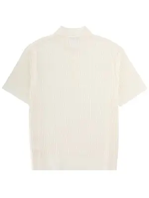 Balmain Merino Wool Polo Shirt - White
