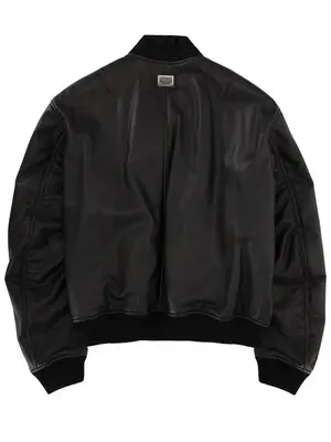 Dolce & Gabbana Leather Jacket - Black