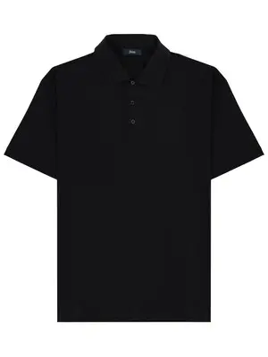 Herno Cotton Polo - Black