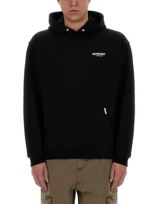 REPRESENT Hooded Sweatshirt - Black