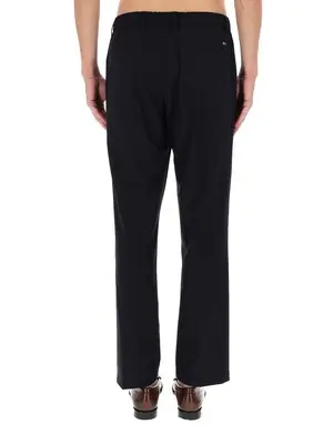 Herno Wool Blend Trousers - Blue