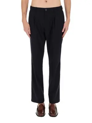 Herno Wool Blend Trousers - Blue
