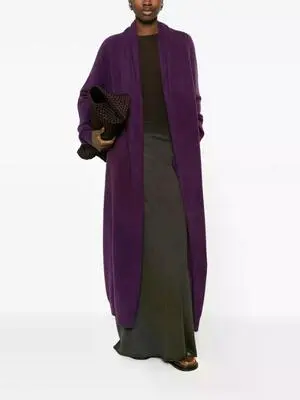 Frenckenberger Open-front Long Cardigan