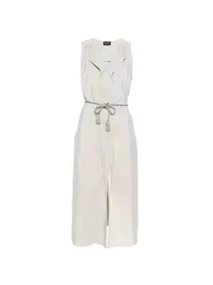 Giorgio Armani Shawl Tassel Midi Dress