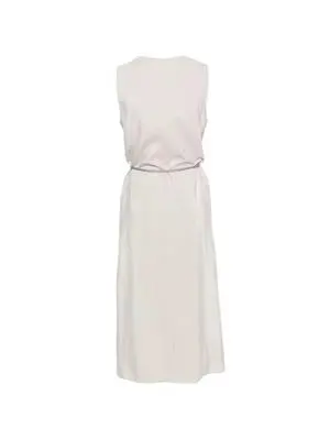 Giorgio Armani Shawl Tassel Midi Dress