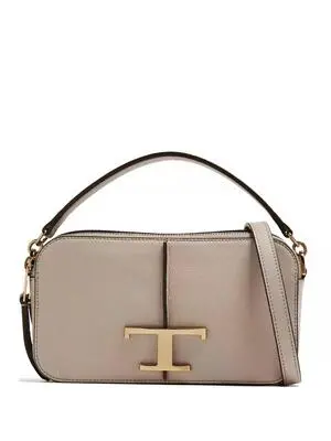 TOD'S Logo Plaque Zip Tote