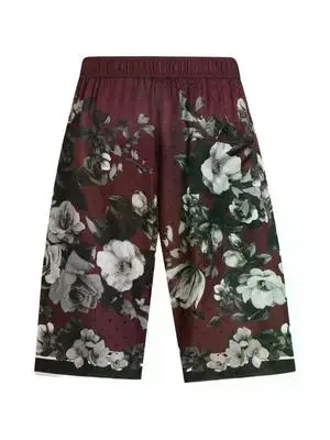 Dolce & Gabbana Peony Ramage-print Vanity Twill Trousers