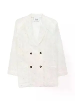 Erika Cavallini Double-breasted Fringed Jacket