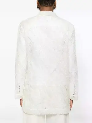 Erika Cavallini Double-breasted Fringed Jacket