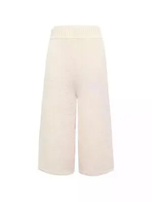 LANEUS Knitted Knee-length Shorts - Neutrals
