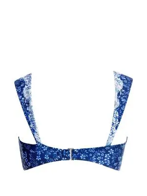 Agua Bendita Malory Placement Print Bikini Top