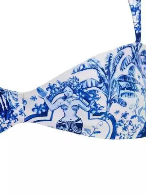 Agua Bendita Malory Placement Print Bikini Top