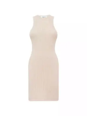 LANEUS Sleeveless Knitted Dress