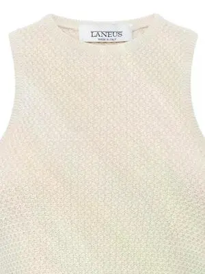 LANEUS Sleeveless Knitted Dress