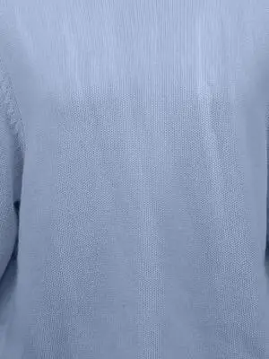 ALLUDE Boatneck Knitted Sweater - Blue