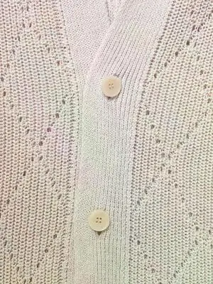 LANEUS Diamond-pattern Knit Cardigan