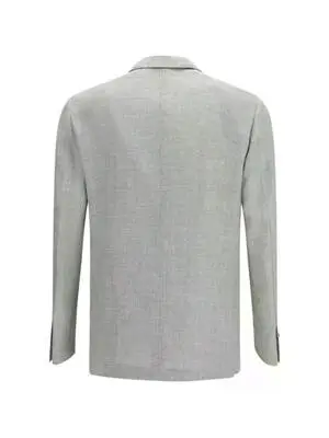 LARDINI Double-breasted Blazer - Grey