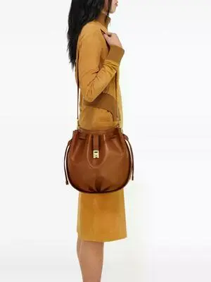 FERRAGAMO Hug Bucket Bag - Brown