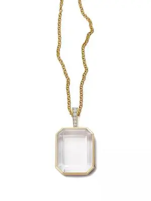 Loquet 18k Yellow Diamond Locket Necklace