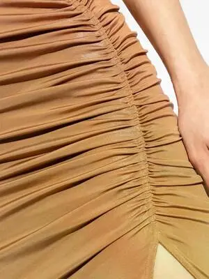 Rick Owens Ruched Detail Maxi Skirt