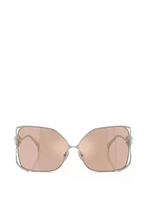 Versace Geometric Logo Sunglasses - Silver