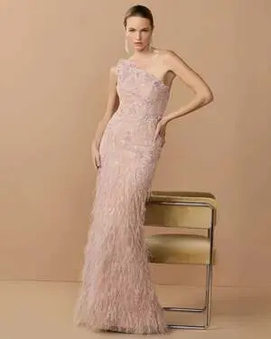 MAC DUGGAL COLLECTION Embellished Lace Gown - Pink