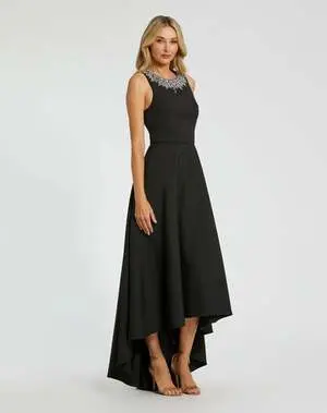 Mac Duggal Embellished High-low Gown - Black