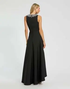 Mac Duggal Embellished High-low Gown - Black
