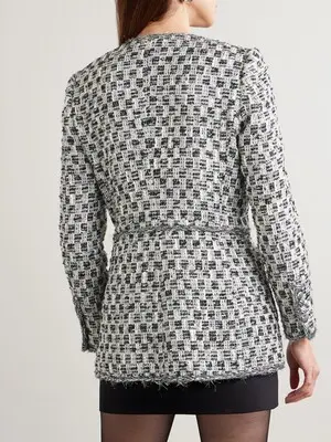 LIBEROWE Diya Metallic Tweed Blazer